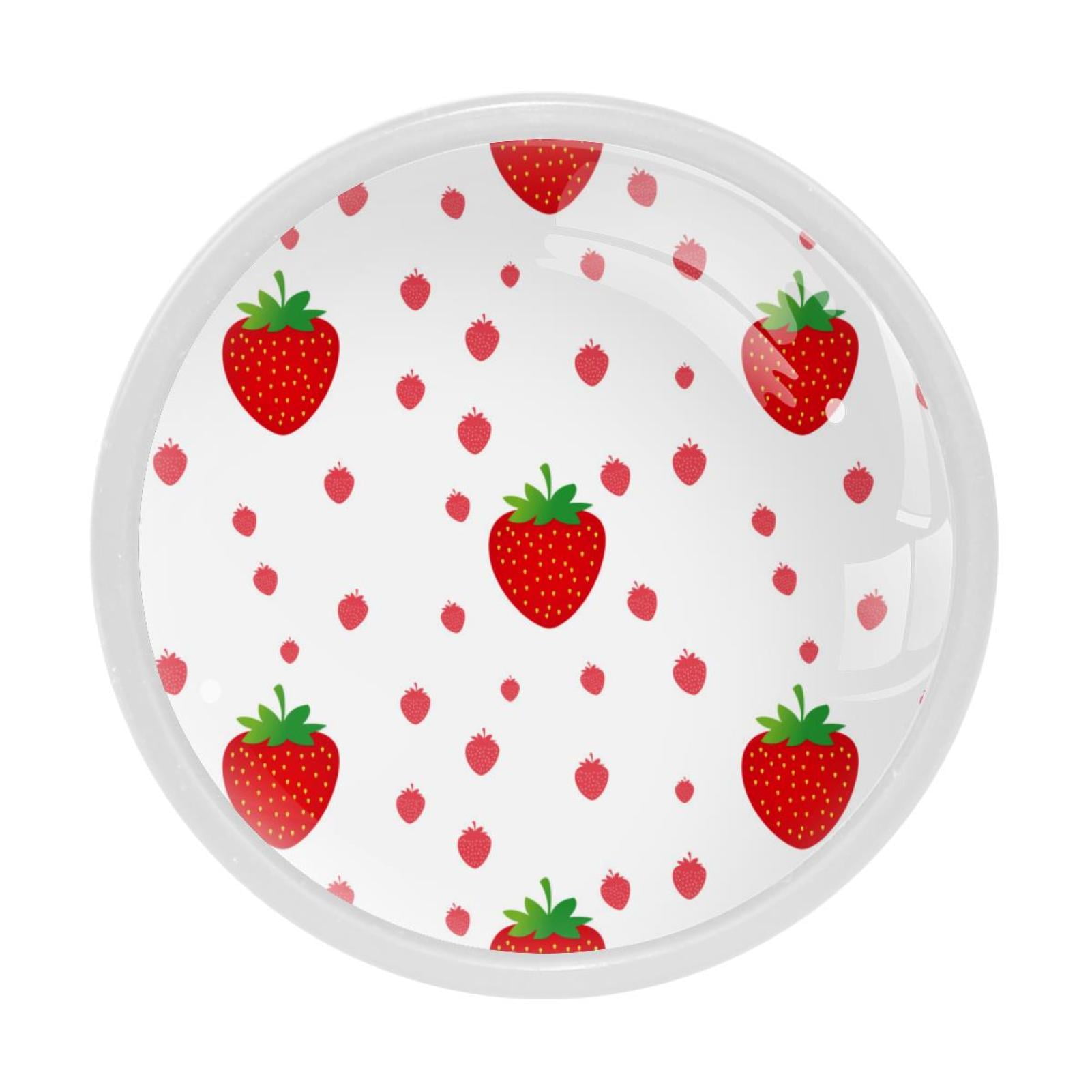 4 Pcs Strawberry Knobs for Kitchen Cabinet Cupboard Dresser Bookcase ...