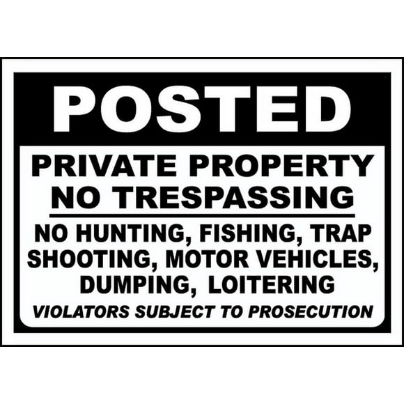 Aluminum Posted Signs