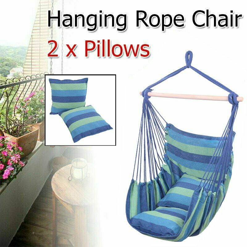 NEW SALES! Hanging Rope Chair,Hammock Chair Hanging Rope Swing Chair ...