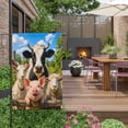Farmhouse House Flags For Outdoor, Sheep Pig Cow Barn Rustic ...