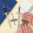 2 Pcs Dragon Swords Page Marker Metal Bookmarks Creative Book Markers ...