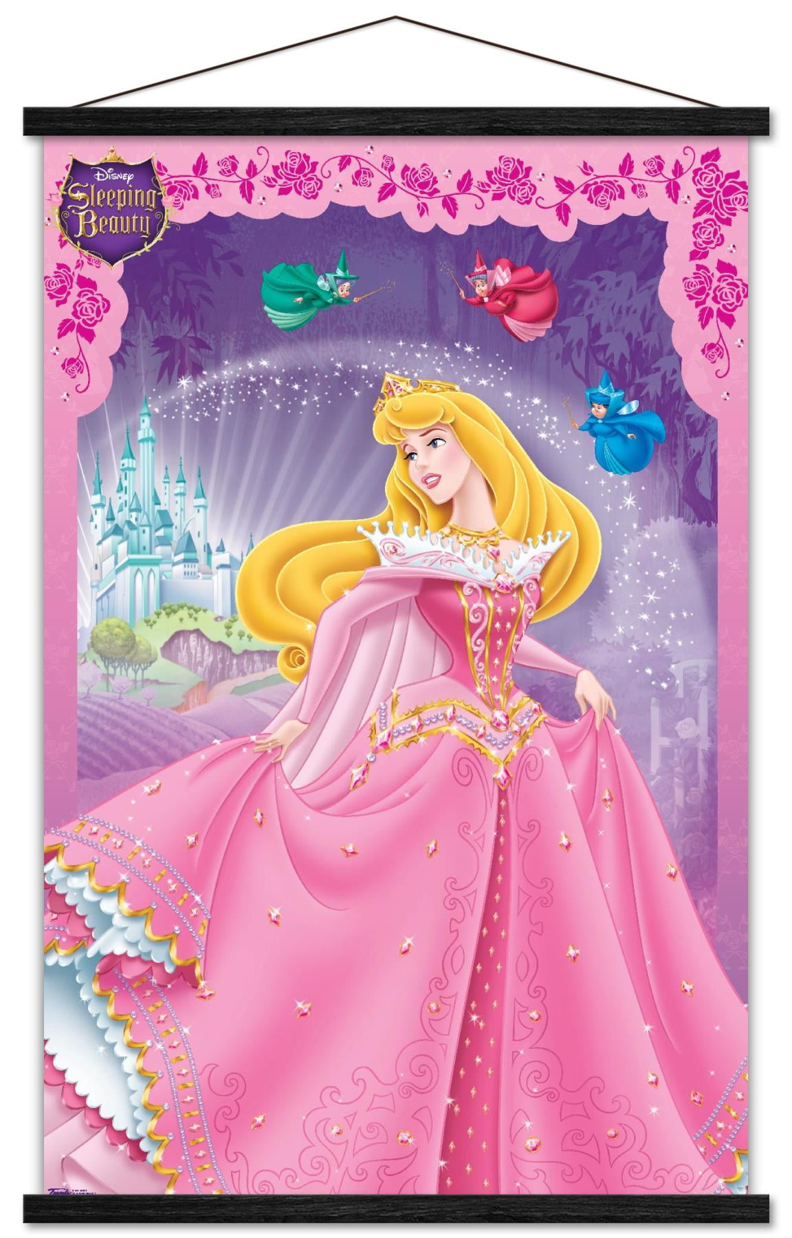 Disney Sleeping Beauty Wall Poster with Wooden Magnetic Frame, 22.375 ...