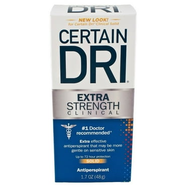 Certain Dri Extra Strength Clinical Antiperspirant Solid Deodorant ...