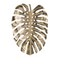 Bright Gold Aluminum Monstera Leaf Wall Decor 24.8x17.3x2 Inch Modern ...
