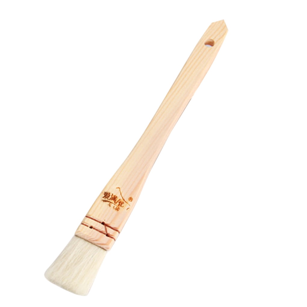 Hi.FANCY Straight Edge Baking Brush,Sauce Grilling Brush,Wooden Handle ...
