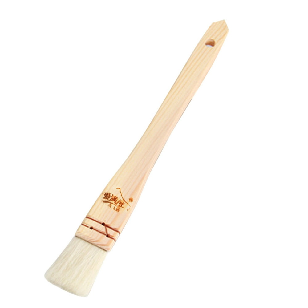 Hi.FANCY Straight Edge Baking Brush,Sauce Grilling Brush,Wooden Handle ...