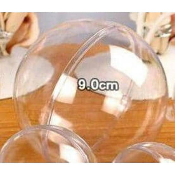 M7017 3-12cm Transparent Clear Acrylic Round Ball Christmas Wedding ...