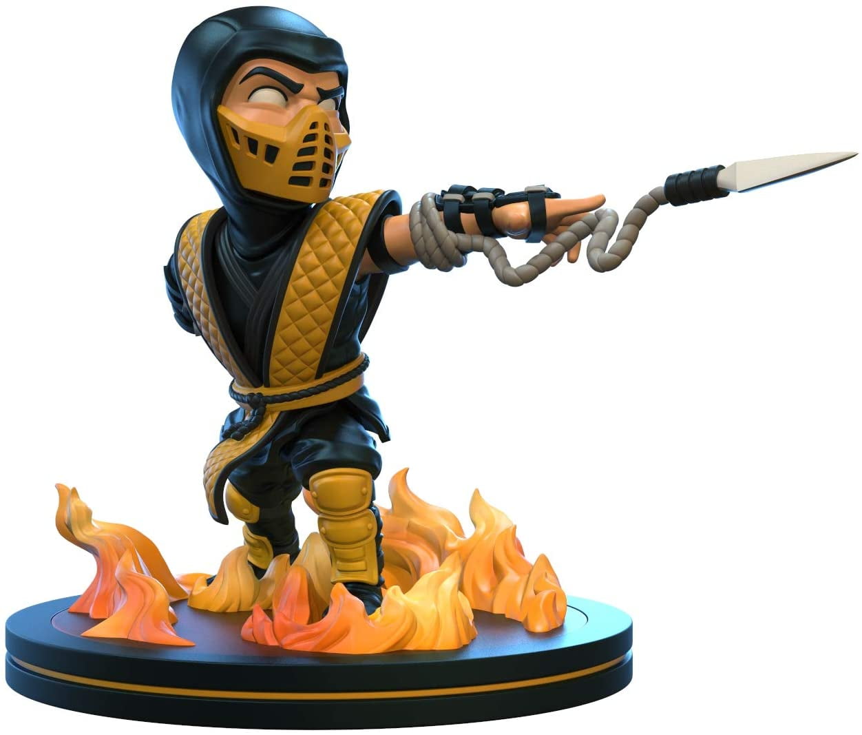Mortal Kombat Scorpion with Spear - QMx 3.75 inch Everstone Q-Fig ...