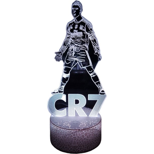 Lámpara LED CR7 3D Illusion 7 colores Cristiano Ronaldo | Bodega ...