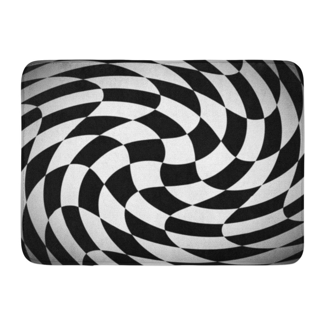 GODPOK Shaded Checkered Pattern with Spirally Distortion Effect Checked ...