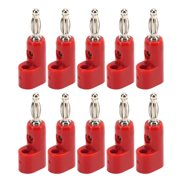 Banana Plugs,10pcs 4mm Stackable Banana Stackable Solderless Banana ...