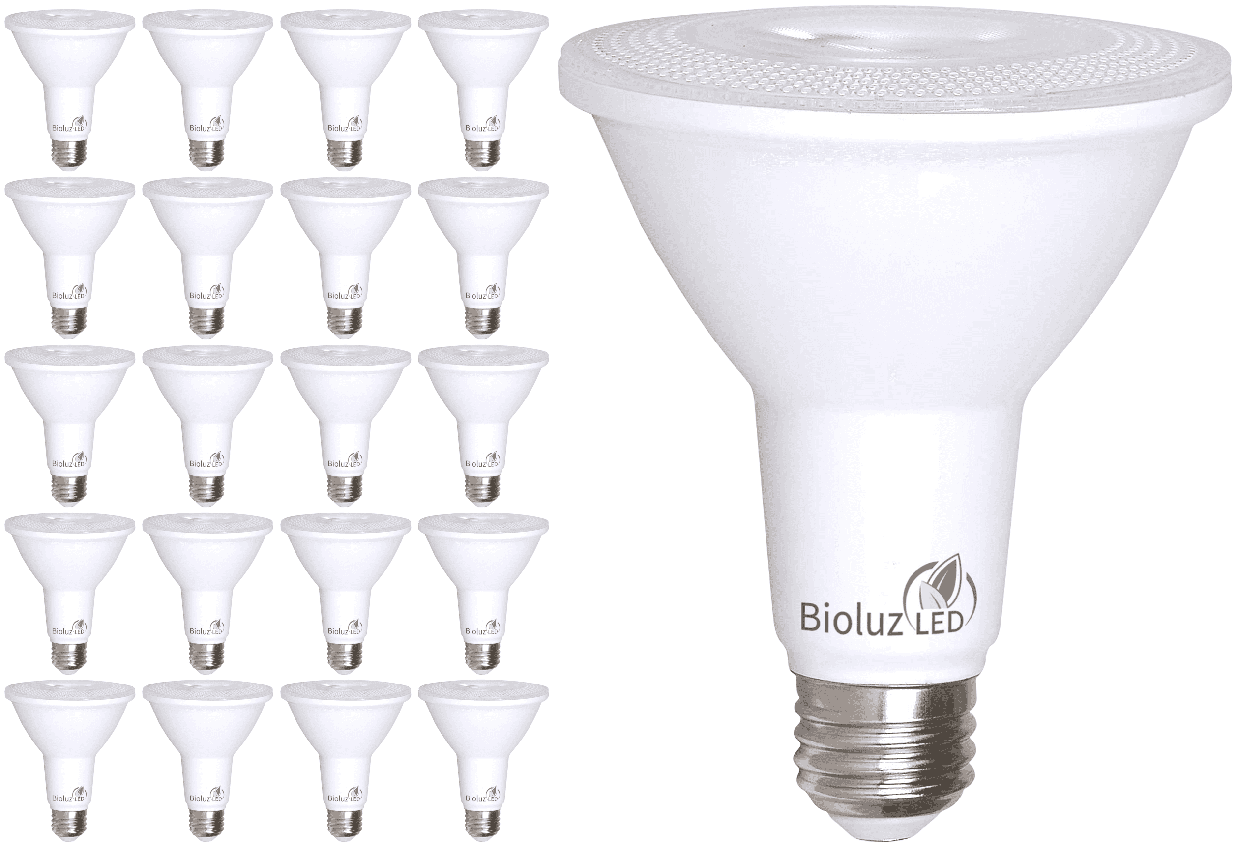 20 Pack PAR38 LED Bulb 120W Replacement Indoor / Outdoor Dimmable Spot Light Bulb by Bioluz LED ...