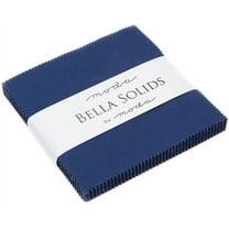 Bella Solids White Moda Charm Pack; 42 - 5" Precut Fabric Quilt Squares - Walmart.com