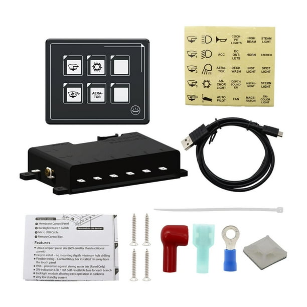 Panel De Control Compacto, Panel De Interruptores De 6 Bandas Para ...