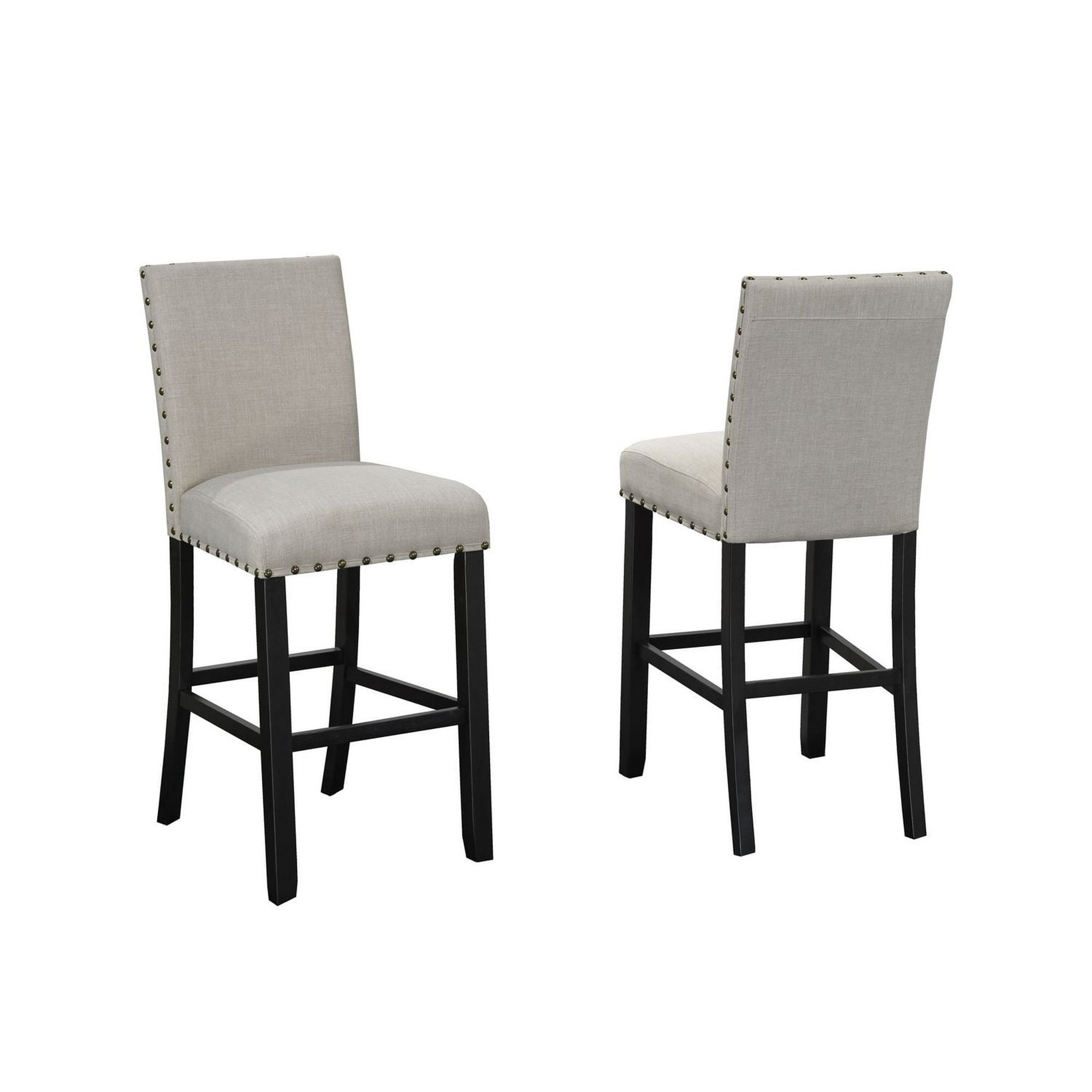 Click here for Brassex Inc Indira 29 Bar Stool With Nail-Head Tri... prices
