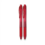 Energel-X Gel Pen, Retractable, Fine 0.5 Mm Needle Tip, Red Ink, Red ...