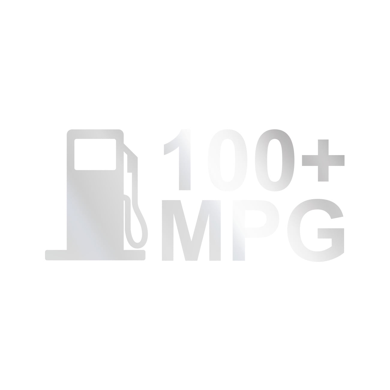 100 MPG Sticker Decal Die Cut - Self Adhesive Vinyl - Weatherproof ...