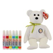 TY Beanie Baby - COLOR ME BEANIE **THE DOG** (Complete Kit) (7.5 inch ...