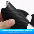 Car Door Handle Cup Scratch Protector, 4PCS 3D TPU Carbon Fiber Vehicle ...