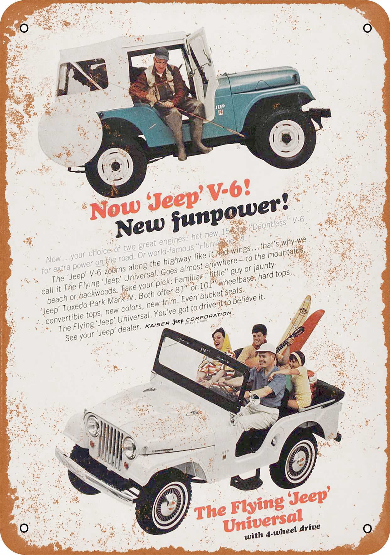 Original Framed Magazine Advertisement Jeep Tuxedo Park Mark IV Vintage ...
