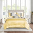 Madison Park Queen Amherst 7-Piece Comforter Set, Yellow - Walmart.com