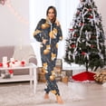 Adult Onesie Blue Background Adult Onesie Fox Berry Zipper One-Piece ...