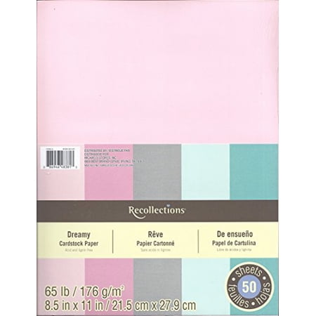 Recollections Cardstock Paper, 8 1/2" x 11" Dreamy - 50 Sheets ...