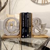 Urban Trends Collection: Metal Alphabet Bookend Electroplated Finish ...
