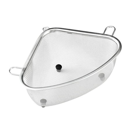 Practical Colander Triangle Strainer Sturdy Sink Rack Reusable Space ...