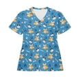 Binienty Scrub Top with Two Front Pockets for Women, Breathable ...