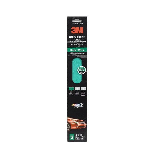 3m 32220 Green Corps 2-3/4" X 17-1/2" Production Resin Sheet - 5 Sheets ...