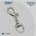 Five Oceans Swivel Round Eye Bolt Snap Hook, Marine-Grade Nickel Plated ...