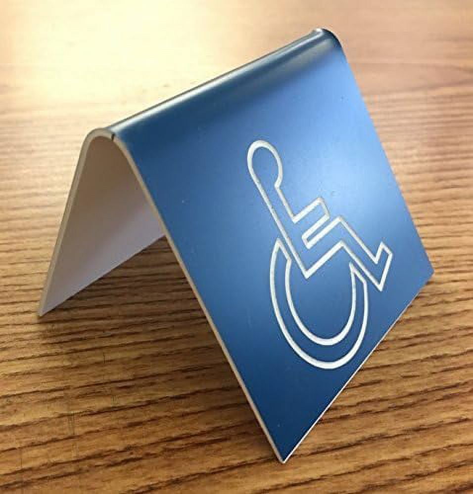 Accessibility Table Sign , Folded ISA Sign - Walmart.com
