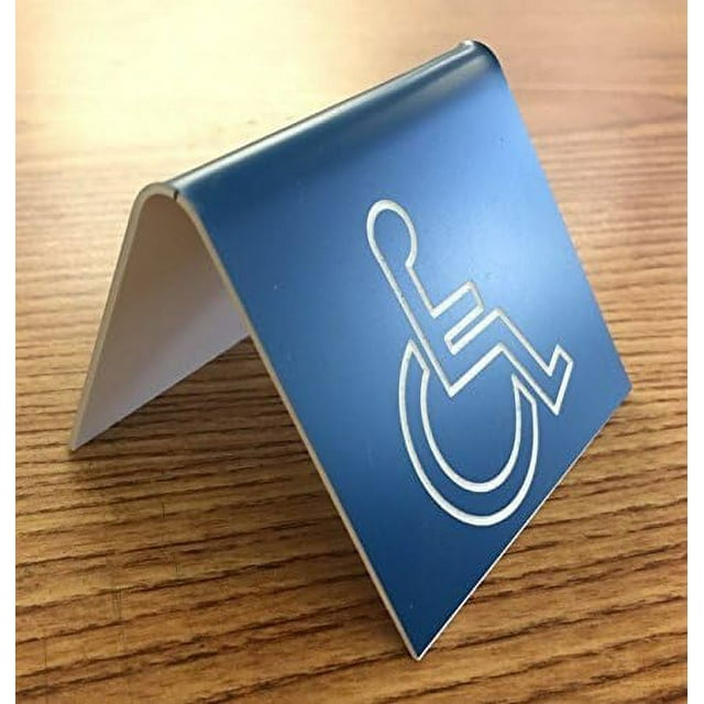 Accessibility Table Sign , Folded ISA Sign - Walmart.com