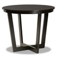 Free Shipping! Baxton Studio Alayna 35-Inch Round Dark Brown Wood ...