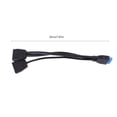 USB 19-Pin Header Extension Cable 1 to 2 Double Ports Ultra Durable for ...