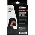 WavEnforcer Premium Do-Rag Black 100% Polyester Large Band Long Tail ...