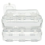 Deflecto Stackable Storage Caddy Organizer, 3 Containers, White/Clear ...