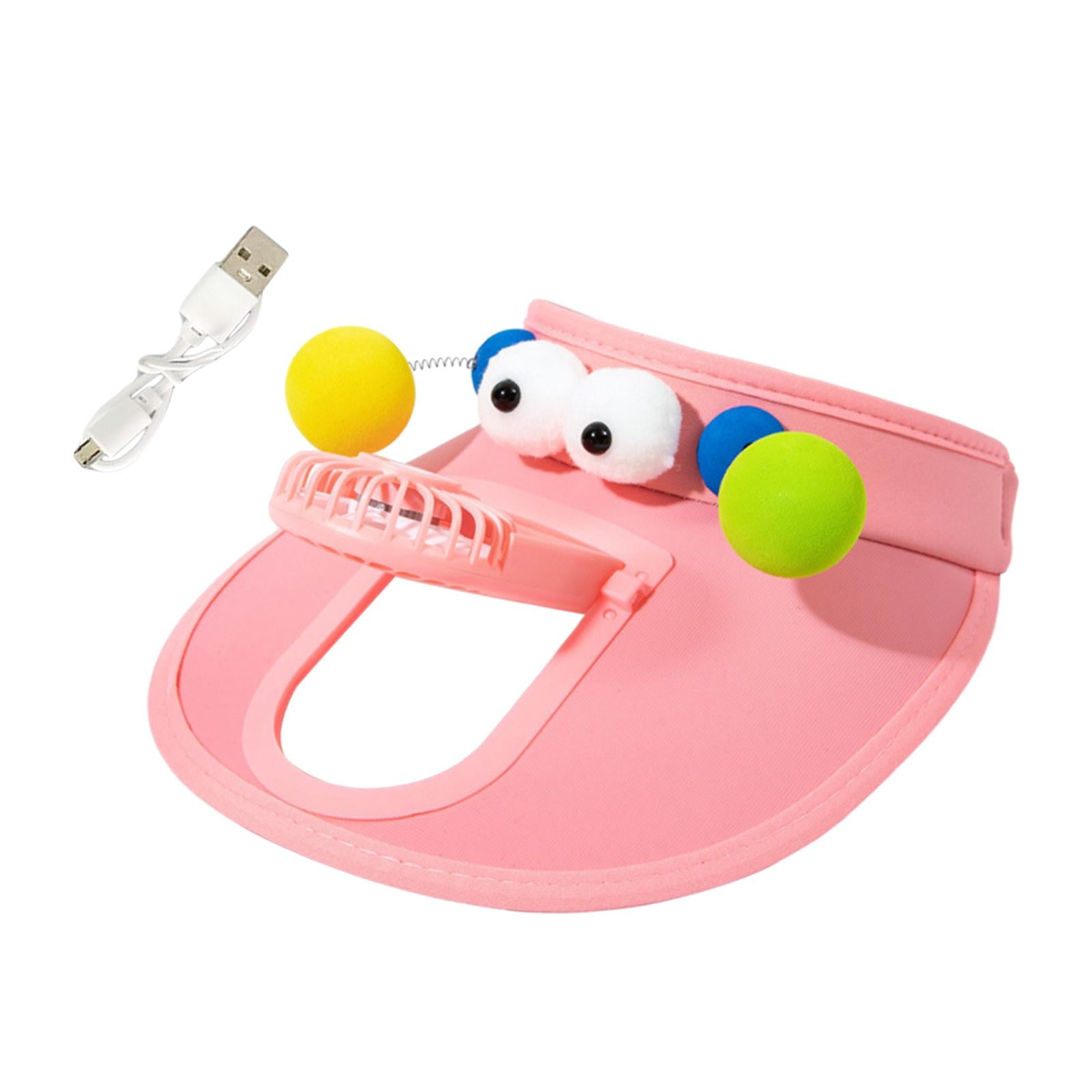 Fan Visor Hat Outdoor 3 Speeds Portable Hat with Fan Adjustable Sun ...