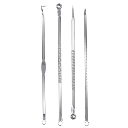 Needle Kit ,Curved Blackhead Remover For Blemish Dermatologist Grade ...