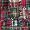 JCS Highland Red Tartan Plaid Homespun Cotton Fabric Sold by the Yard ...