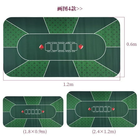 High-end Thickened Texas Poker Table Cloth Mat Set Baccarat Special ...