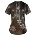 Rpvati Holiday Scrub Tops For Women Christmas Clearance Christmas