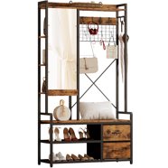 Riverbay Furniture Pyramid Hall Tree in White - Walmart.com