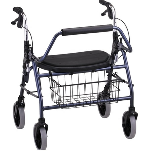 Nova Ortho-Med Mighty Mack Heavy Duty 4 Wheel Rollator - 4216BLEA - 1 ...
