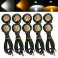 40 Pcs 12V 23mm Dual Color Switchback 4014 Smd 12 LED Drl Eagle Eye ...