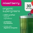 Zena Nutrition Organic Super Greens Powder, Mixed Berry, Superfood ...