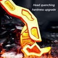 QueMer Adjustable Wrench Wide Jaw Opening Spanner Precise Jaw Design ...