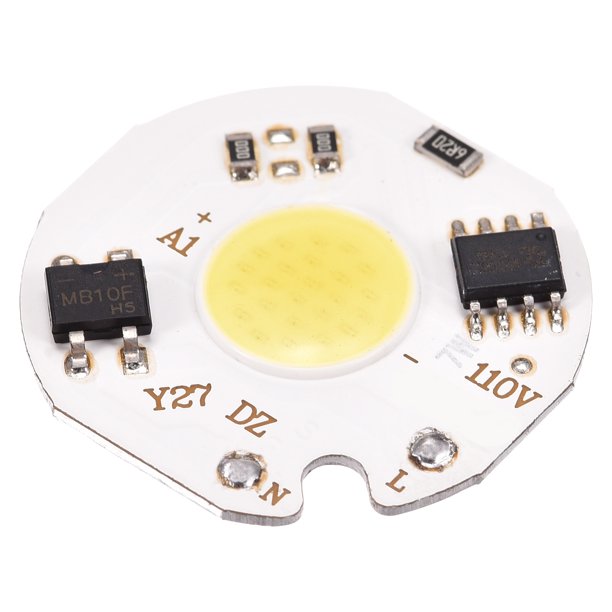 Uxcell LED Chip Bulb 110V 7W Cool White 6000-6500K High Power ...