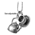 Beaded Chain Necklace With Teapot Charm Vintage Adjustable Jewelry for ...